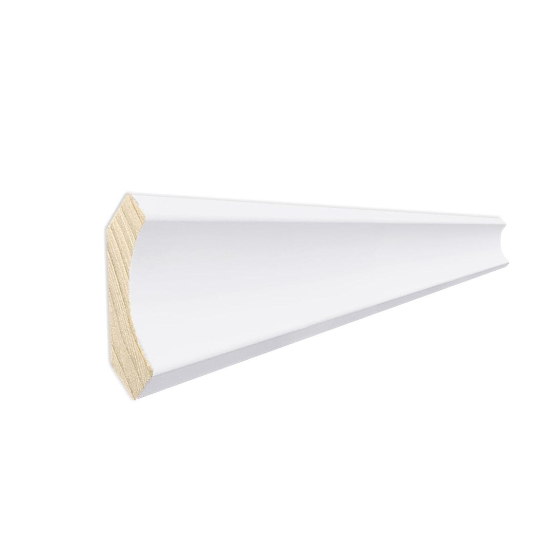 Cove Crown Moulding | Primed Fingerjoint Poplar | 1/2" X 1-3/4" X 94 ...