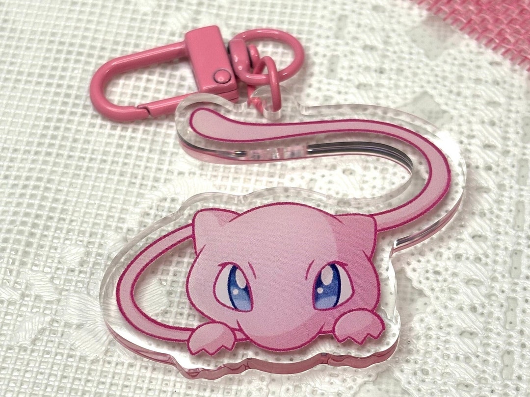 Mew 2 Acrylic Keychain Cute Legendary Videogame Charms and Gifts - Etsy