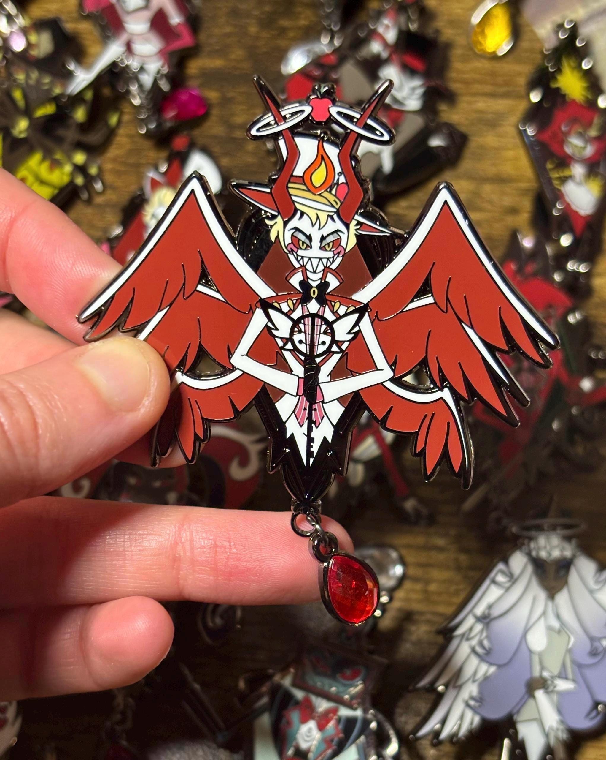 Lucifer (demon Form) Portrait Enamel Pin | Hazbin Hotel Fanart - Etsy