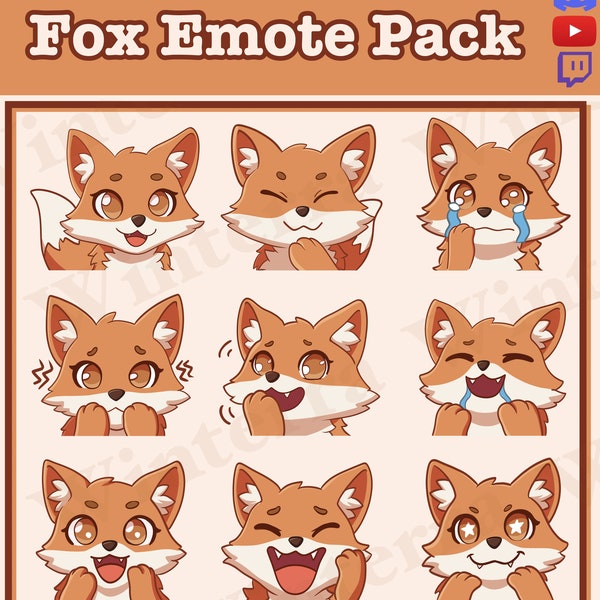 Furry Twitch Emotes - Etsy