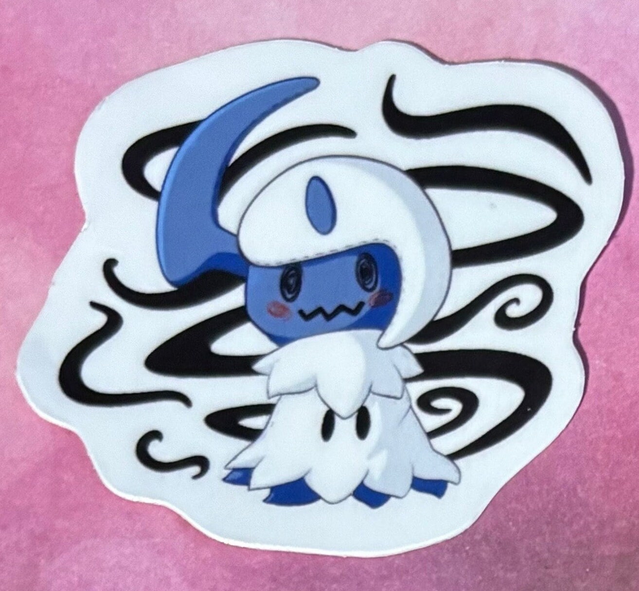 Absol Mimikyu 2 Vinyl Sticker Water Resistant and Handmade Ghost ...