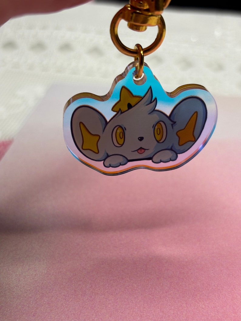 Peaking Shiny Shinx Color-shifting Acrylic Keychain - Etsy UK