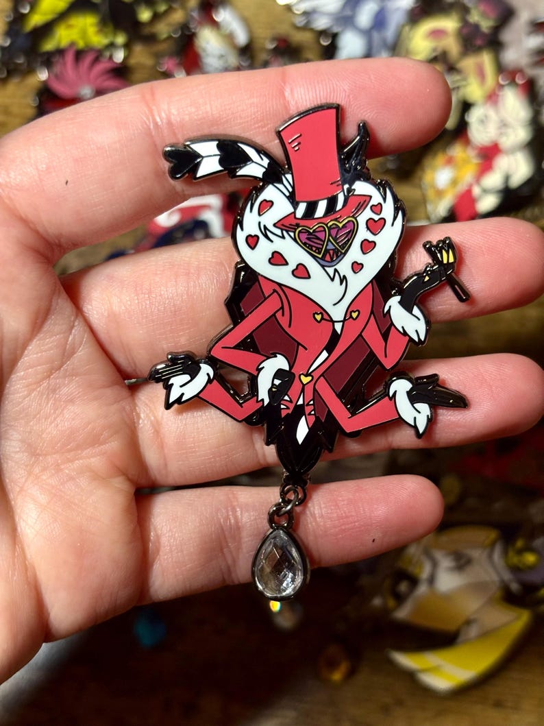 Vox Portrait Enamel Pin | Hazbin Hotel Fanart - Etsy