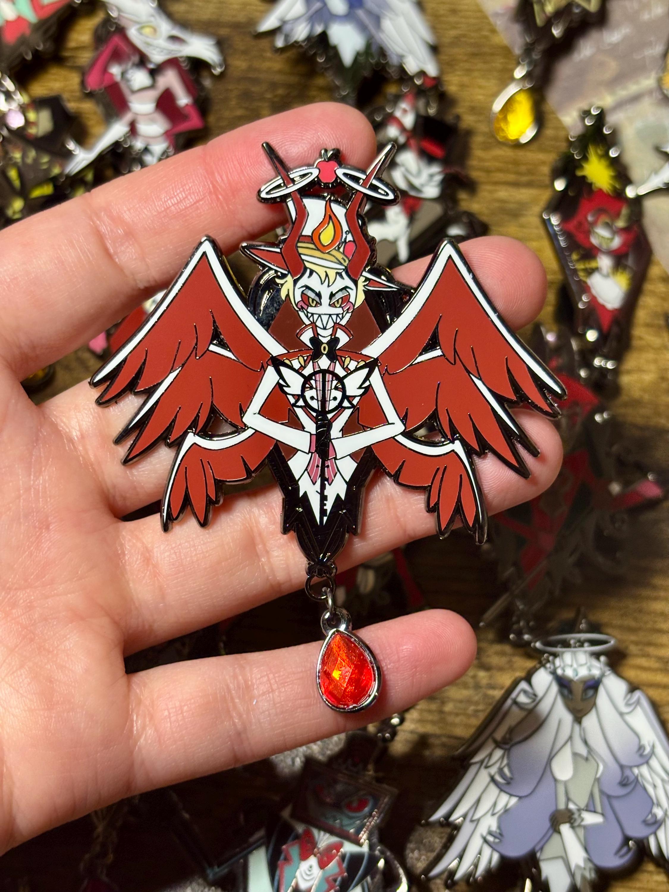 Lucifer (demon Form) Portrait Enamel Pin | Hazbin Hotel Fanart - Etsy