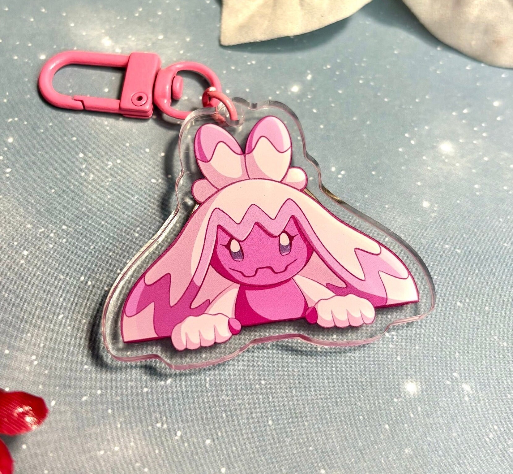 Peeking Charm | 2” Hammer Mon Fanart Acrylic Keychain Pink - Etsy