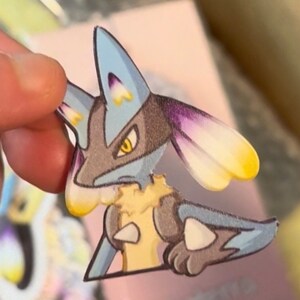 Peaking Pride Lucario Vinyl Stickers Water Resistant and Handmade ...