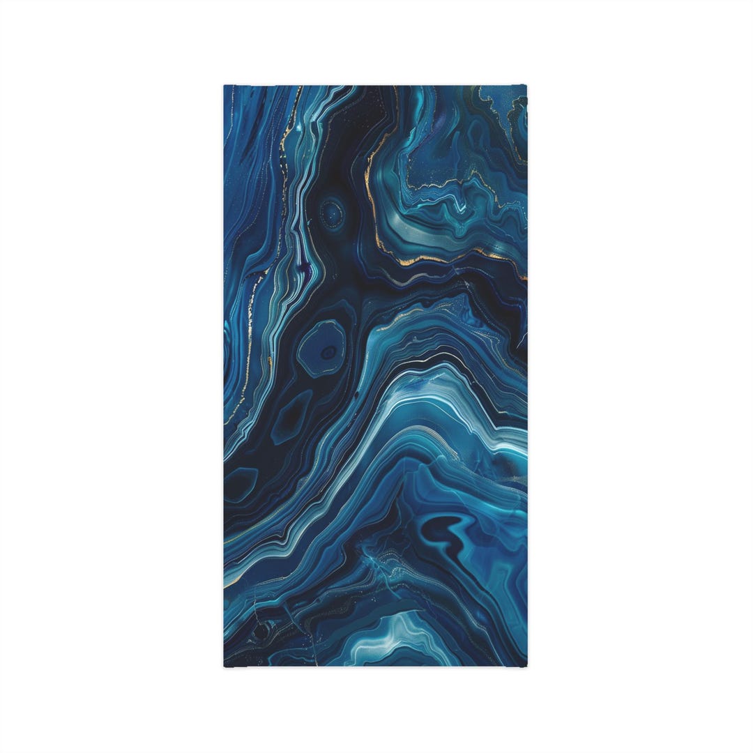 Blue Wavy Lightweight Neck Gaiter, Face Cover, Headband, Summer Scarf ...