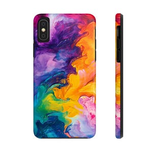 Colourful Abstract Art Tough Phone Cases, Multi-coloured Phone Covers ...