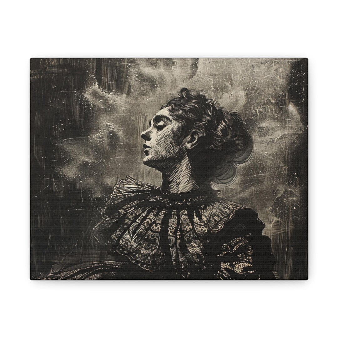 Sad Women Sketch Art Canvas, Wall Decor, Home Decor, Art Print, Gift ...