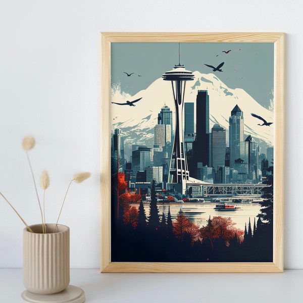 Seattle Painting - Etsy
