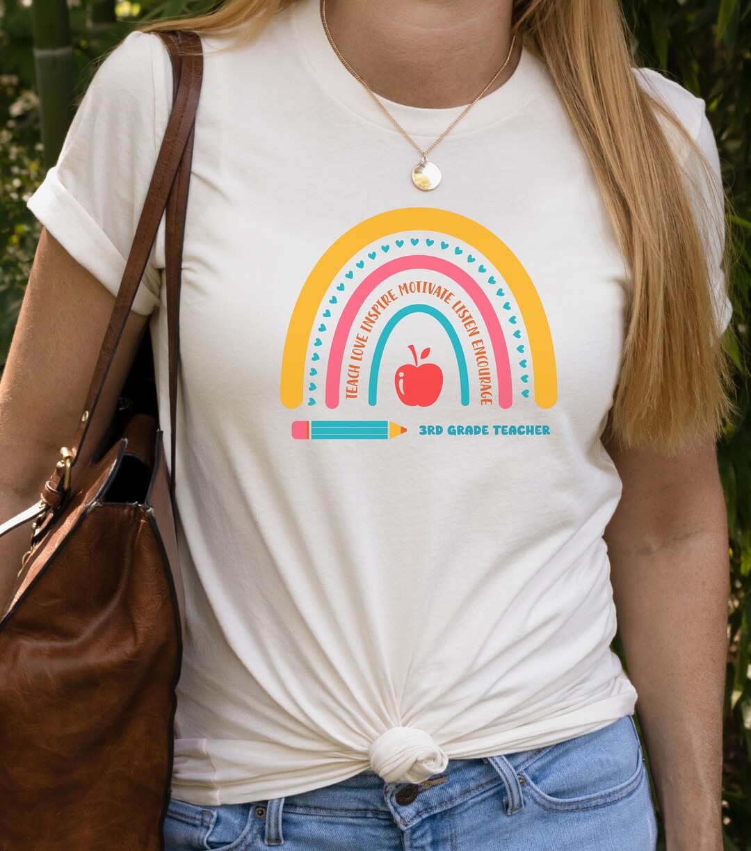 3rd Grade Teacher Shirt, Rainbow Back to School Tee - Etsy