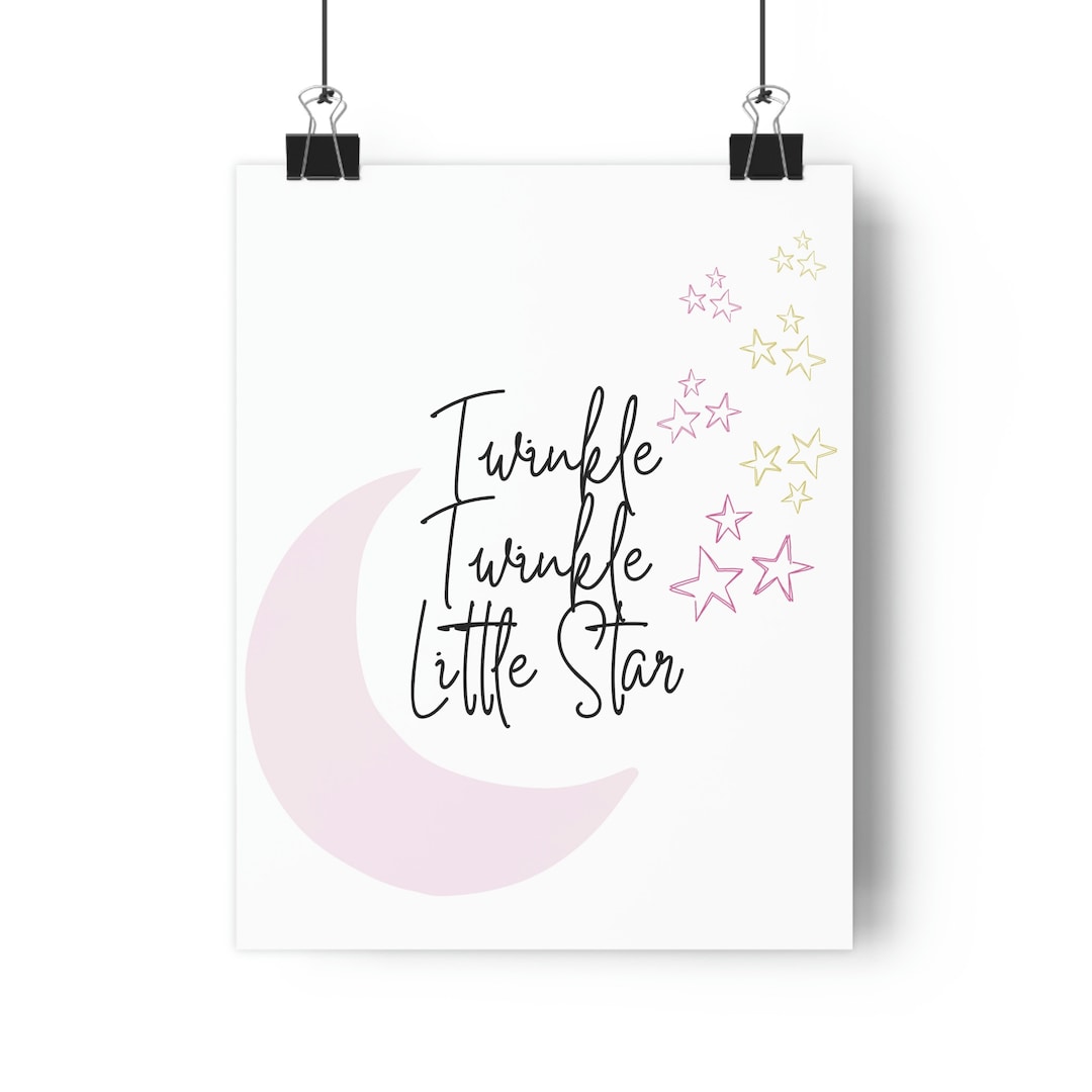 Twinkle Twinkle Little Star Poster - Etsy