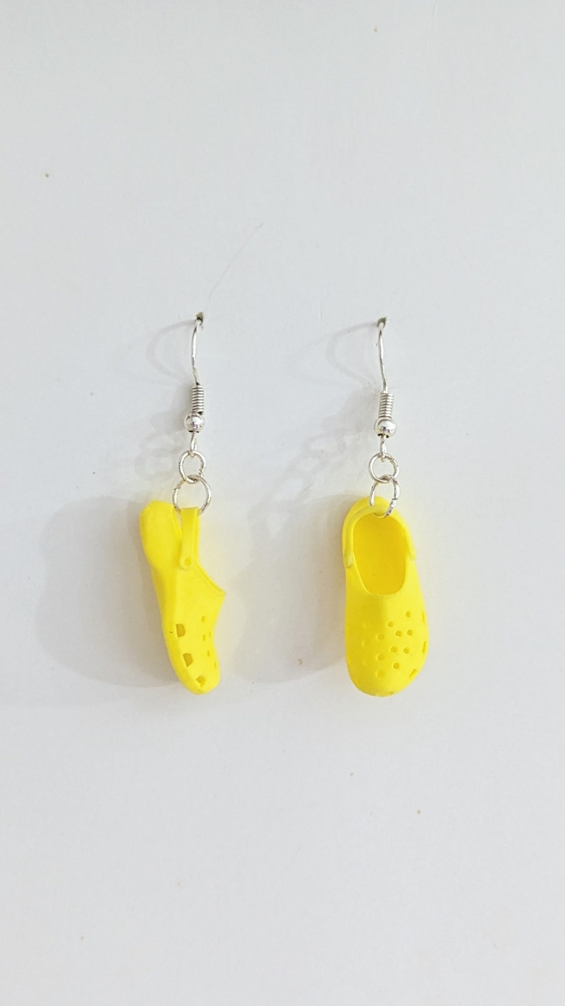 Yellow Croc Dangle Earrings - Etsy
