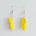 Yellow Croc Dangle Earrings - Etsy