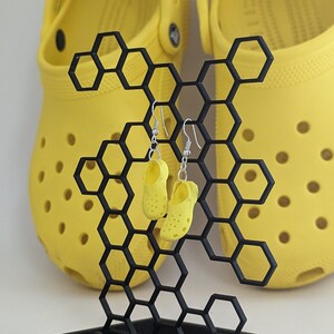 Yellow Croc Dangle Earrings - Etsy