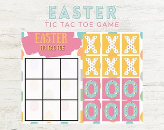 Christian Tic Tac Toe Printable Game Easter Tic Tac Toe Sunday School ...