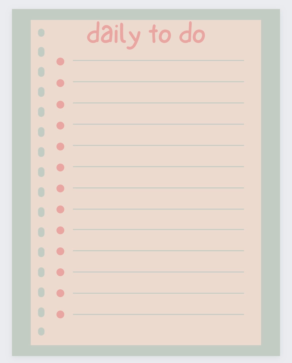 Colorful Daily To-do List - Etsy