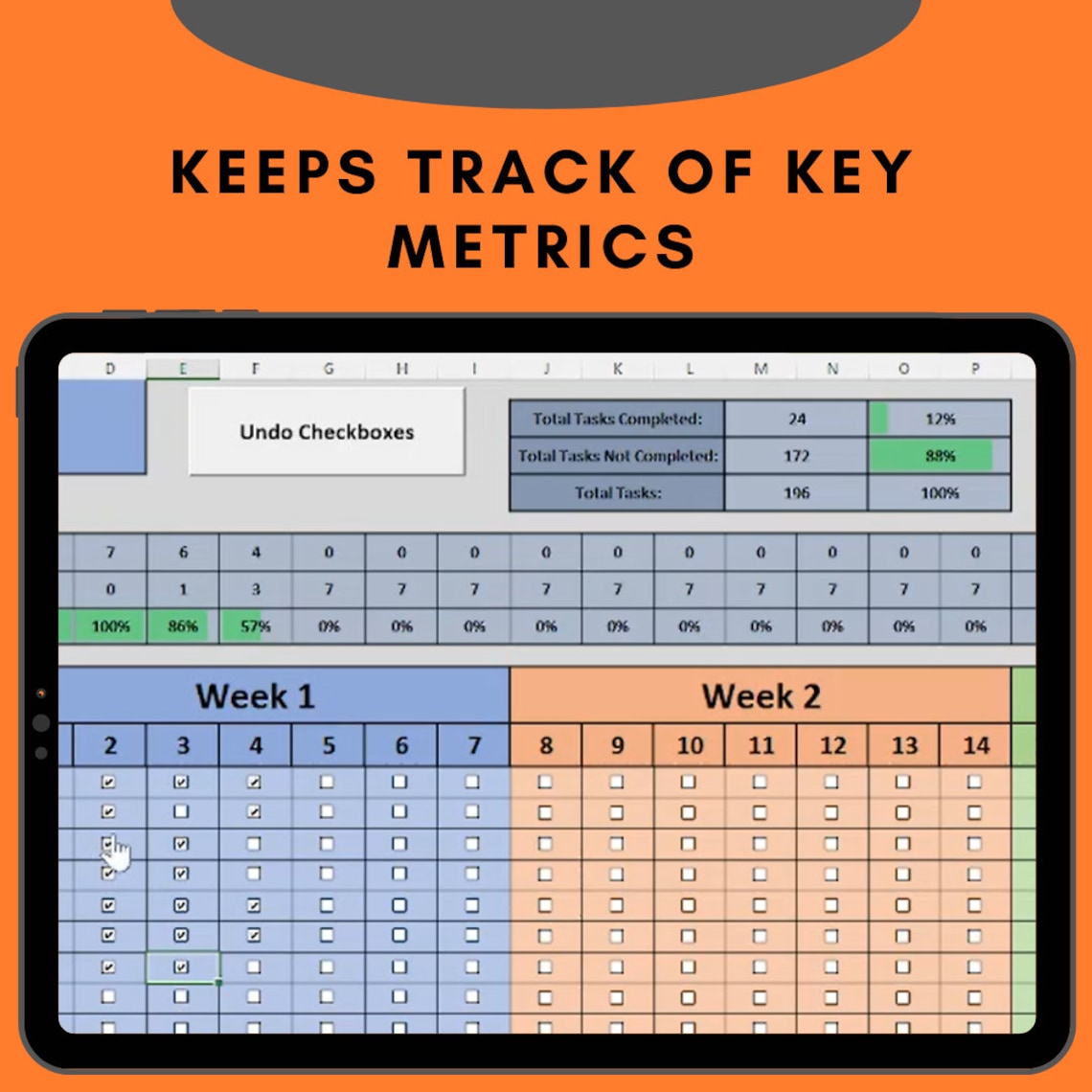 Habit Tracker Excel Spreadsheet Template, Monthly Habit Planer, Daily ...