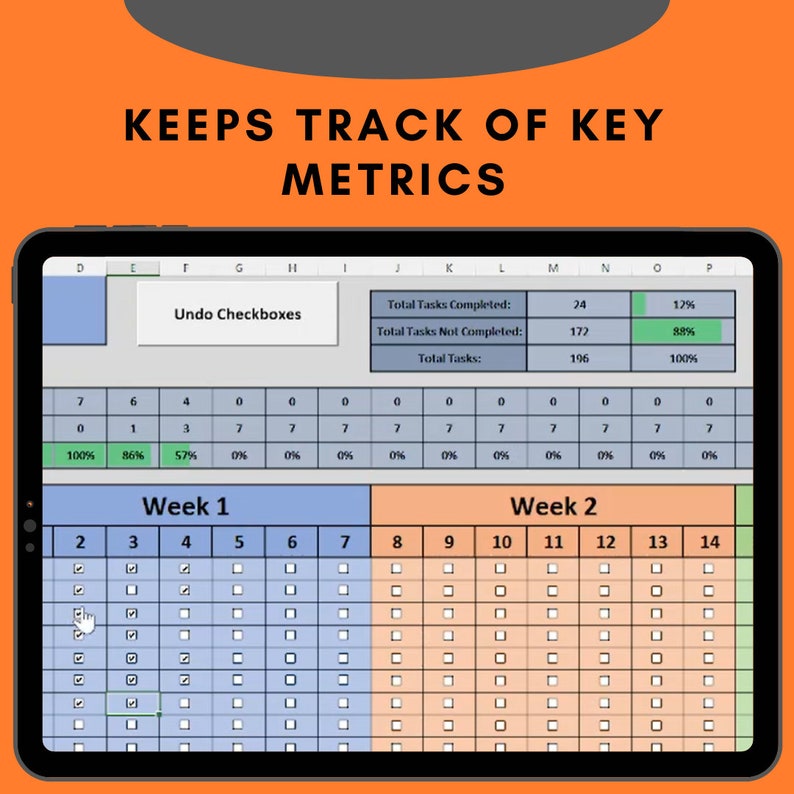 Habit Tracker Excel Spreadsheet Template, Monthly Habit Planer, Daily ...