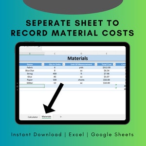 Product Pricing Calculator: Profit Margin Excel Template (digital) - Etsy