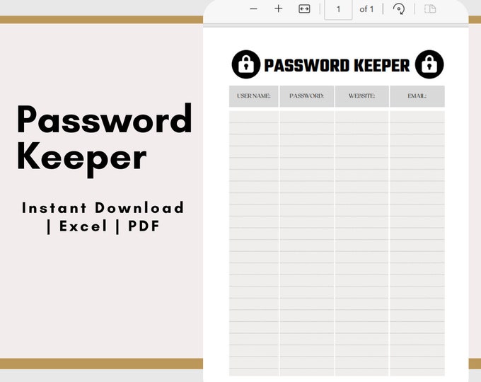 Password Template Spreadsheet Password Tracker List Google Sheets ...