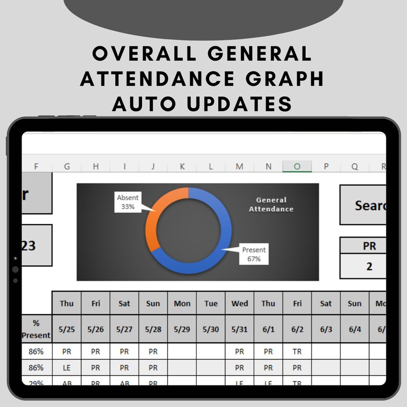 Student Attendance Tracker for Teachers Attendance Log for Daily ...