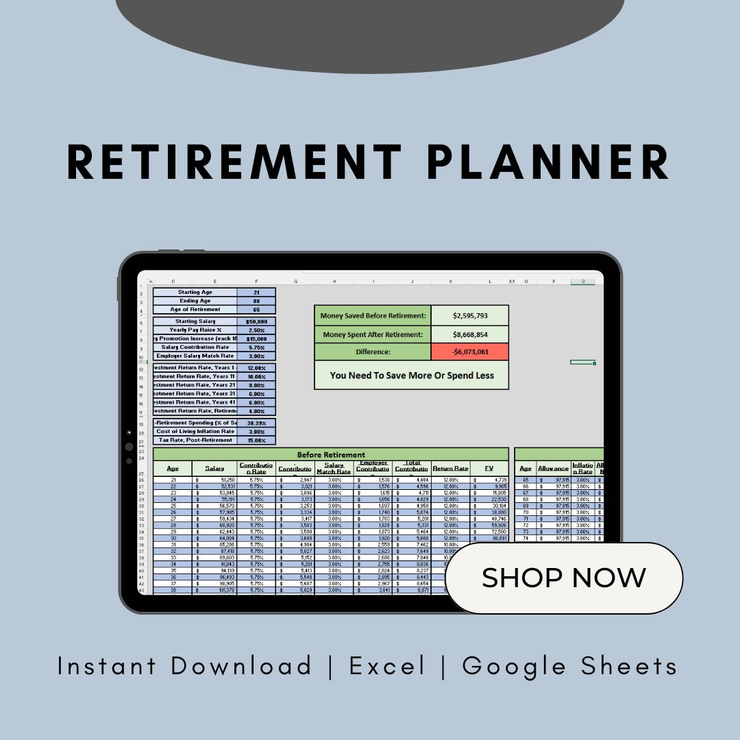 Retirement Excel Template