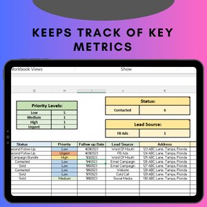 Client Tracker Excel Spreadsheet: Small Business Customer Management - Etsy