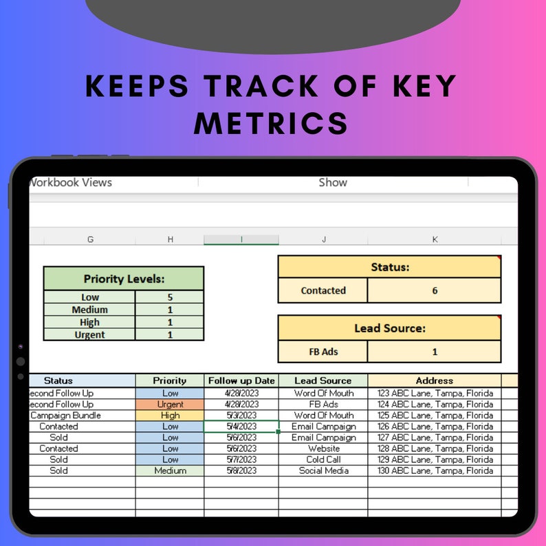 Client Tracker Excel Spreadsheet Client Management Manage Customer List Small Business