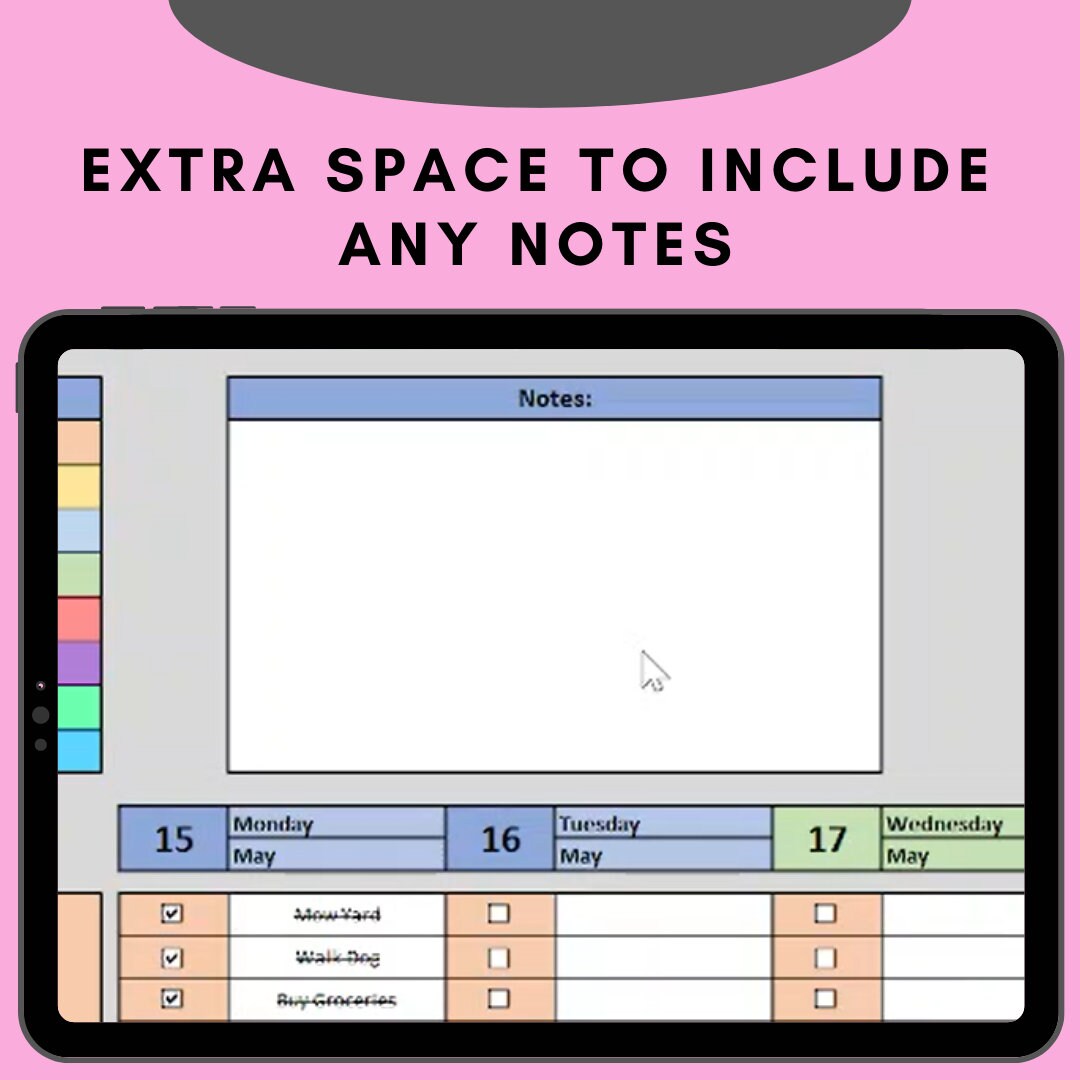 Family Chore Chart Excel Spreadsheet Template, Cleaning List Template ...