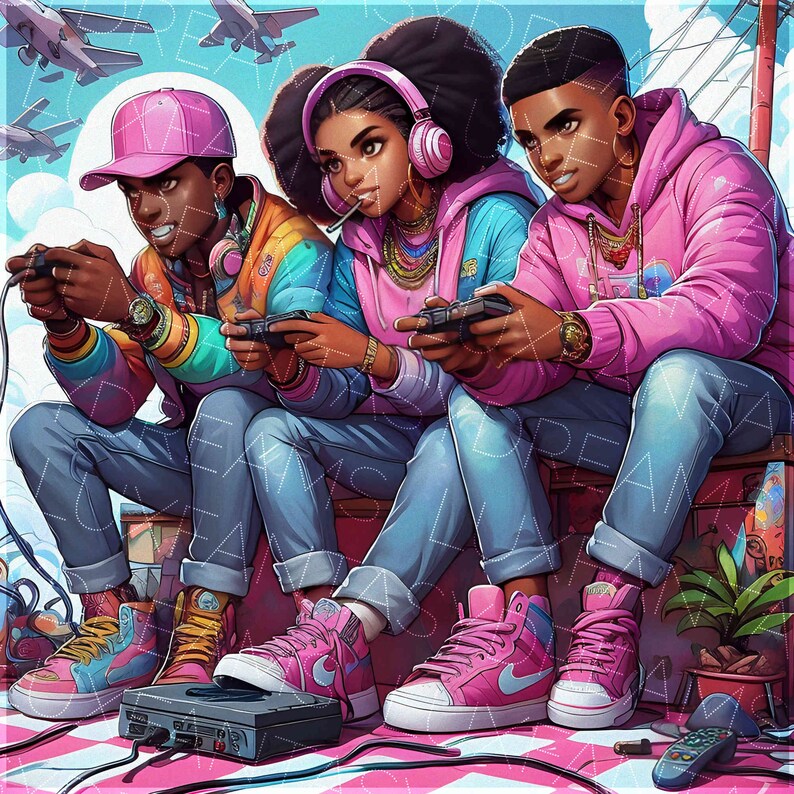 Black Gamer Girl, Melanin Gamer, African American Gamers Planner Paper ...