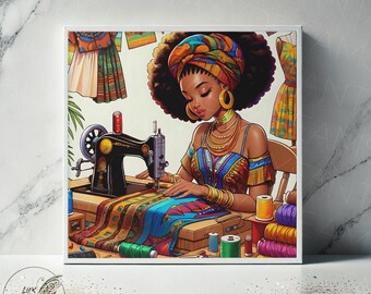 Crafty African Queen Beautiful Black Woman Ankara Clothing African ...