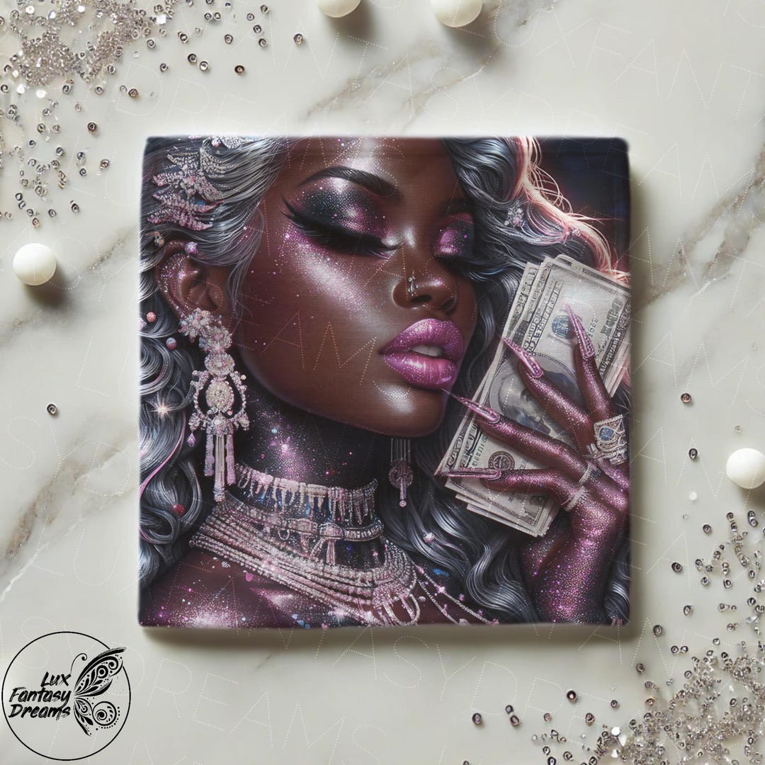 Beautiful Melanin Boss Black Girl Magic Pink Money Diva Art Fashion ...