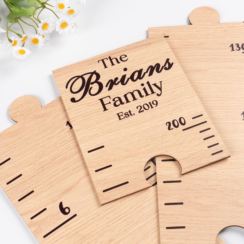 Personalized Wooden Growth Chart, Height Chart Ruler for Kids, Wall ...