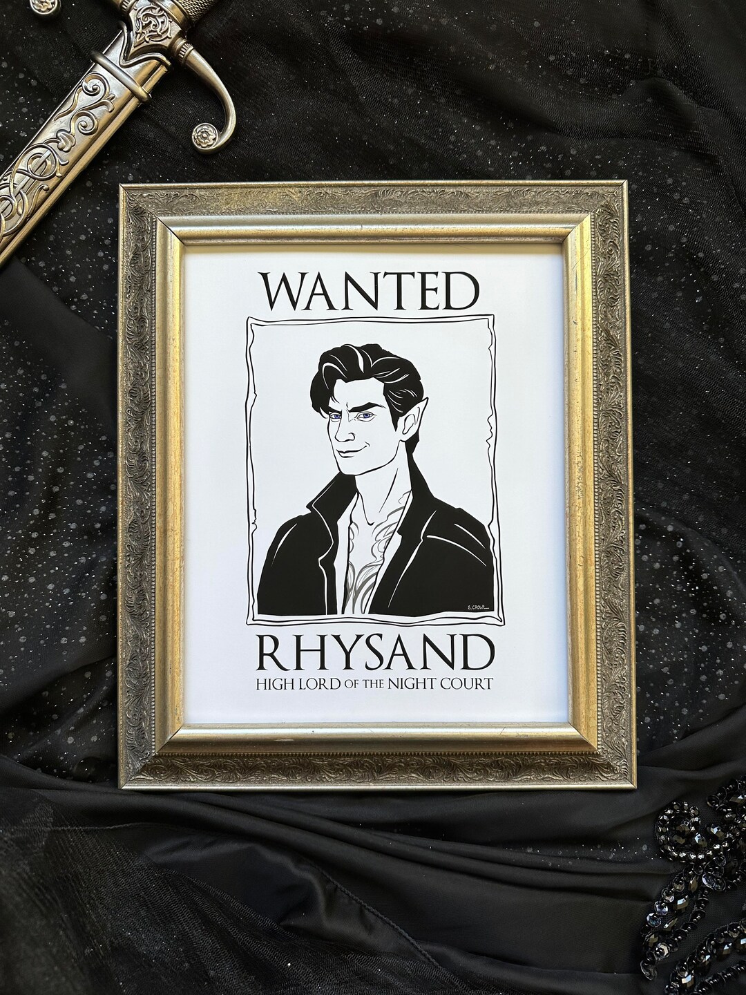Wanted: Rhysand, High Lord of the Night Court Art Print - Etsy
