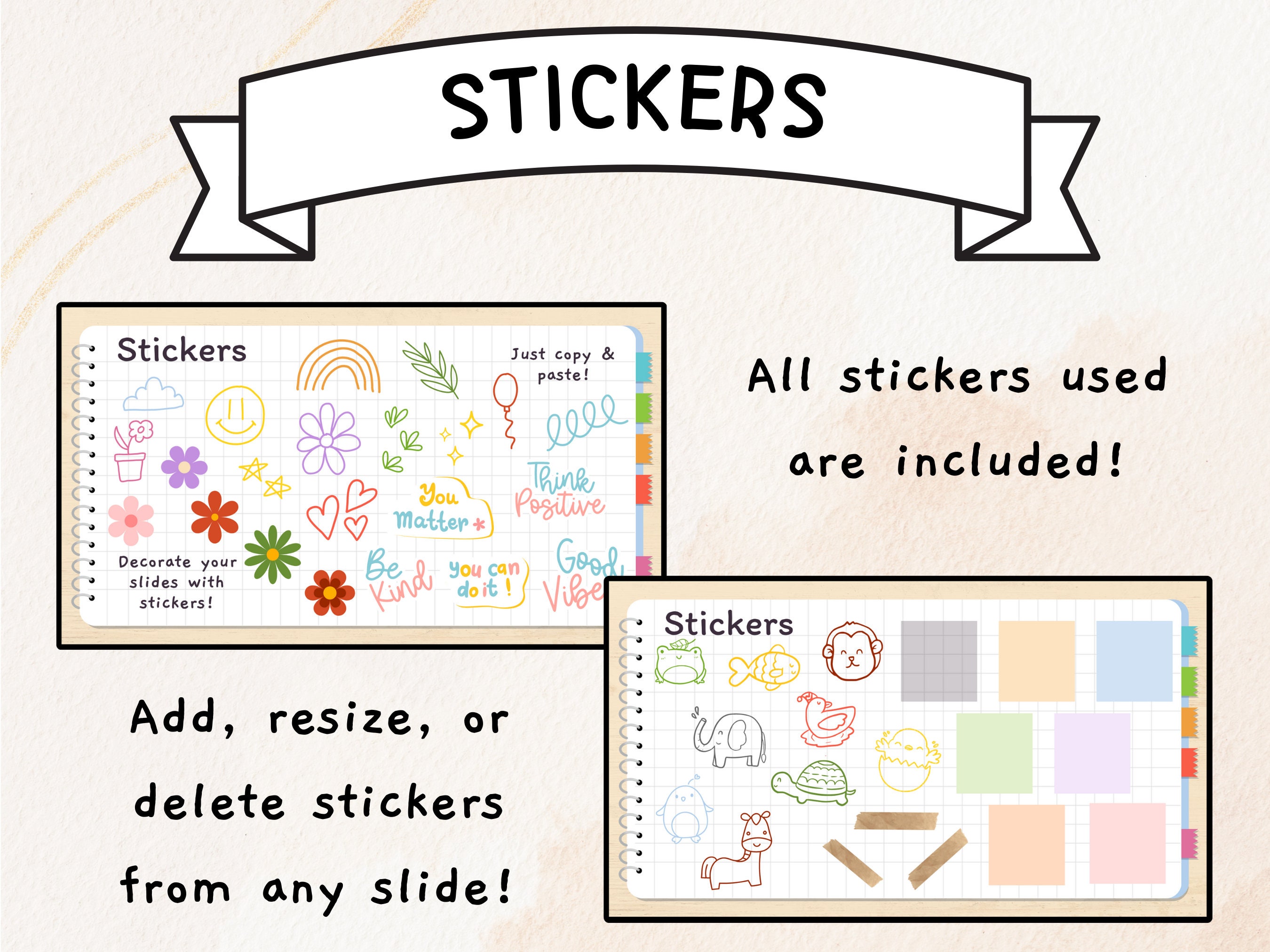 Pastel Spring Notebook Daily Slides | Teacher Slides Template ...