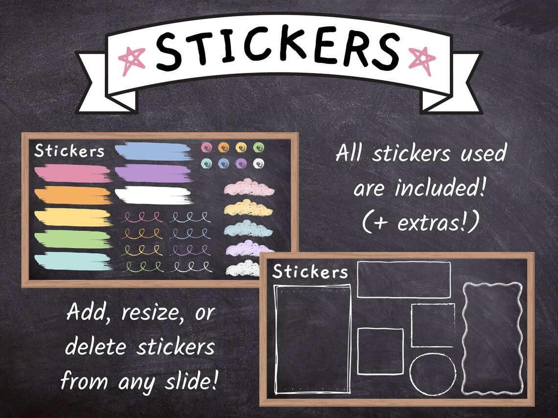 Chalkboard Themed Daily Slides | Teacher Slides Template | Classroom ...