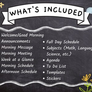 Chalkboard Themed Daily Slides | Teacher Slides Template | Classroom ...
