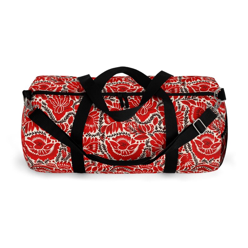 Red Bloom Duffel Bag, Poppy Bag - Etsy