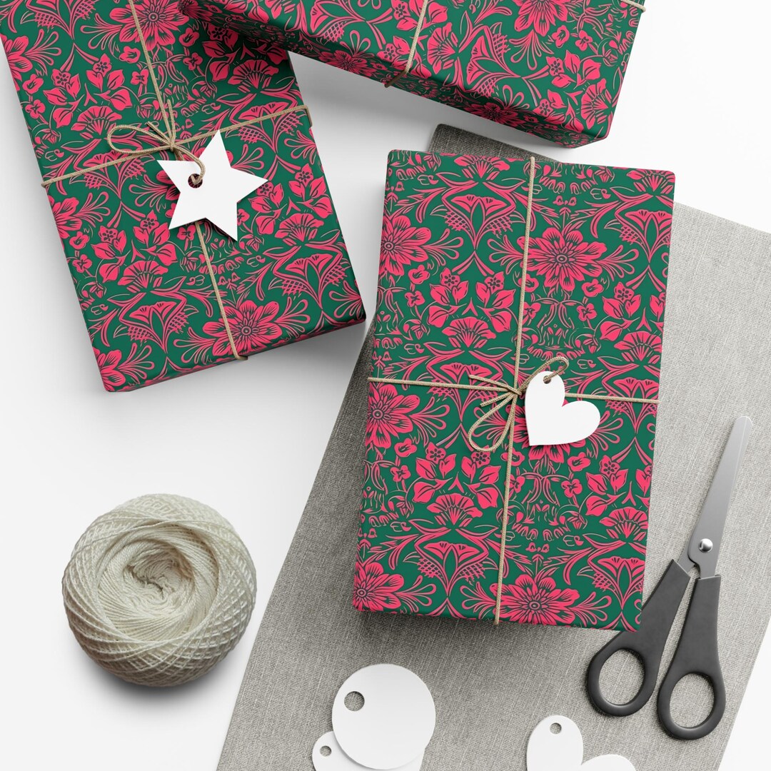 Modern Christmas Gift Wrap Papers, Holiday Gift Wrap, Unique Wrapping ...