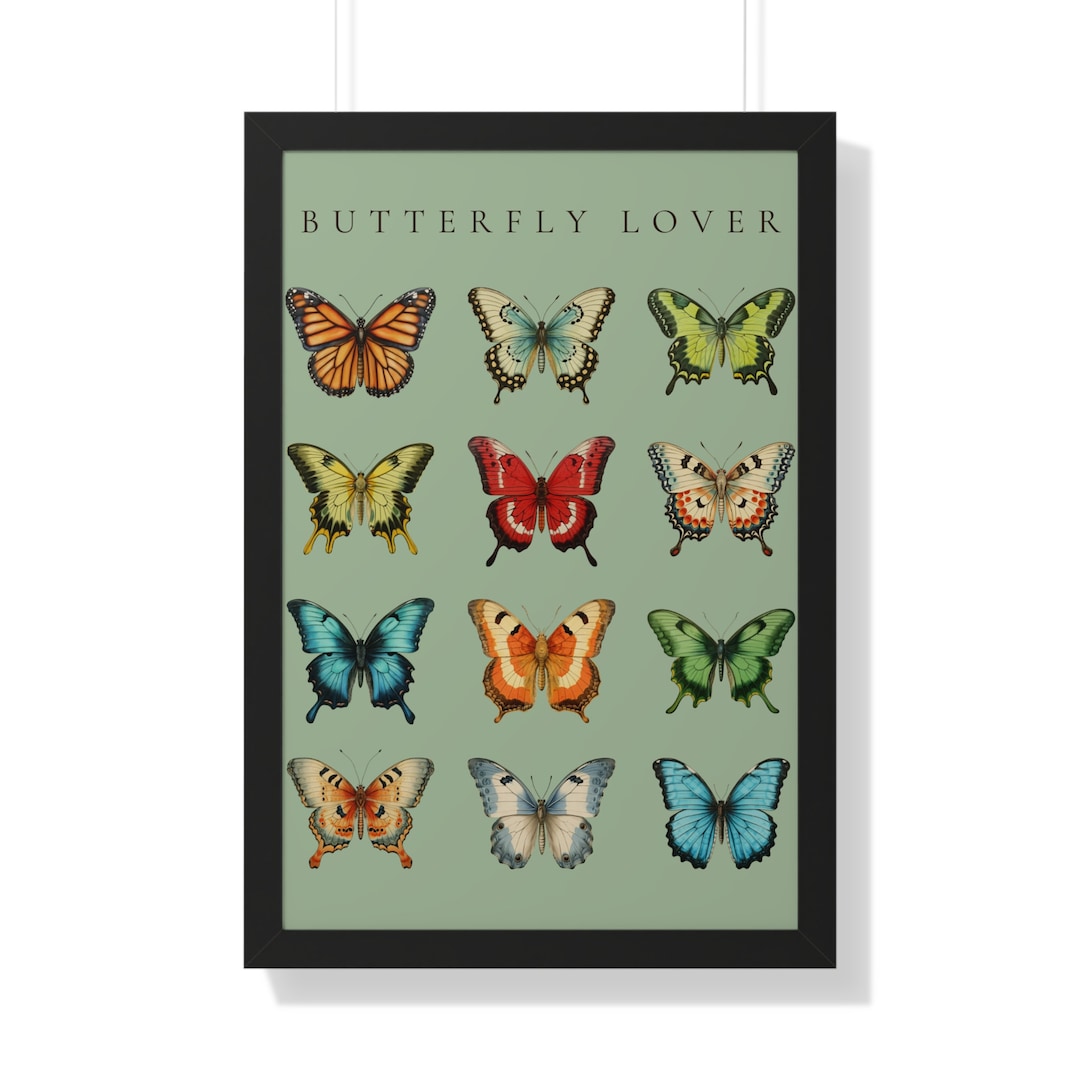 Butterfly Poster, Butterfly Art, Butterfly Print, Framed Poster ...