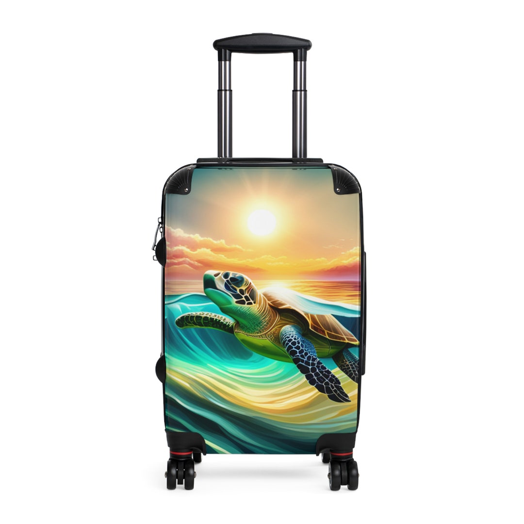 Sea Turtle Suitcase, Wheeled Carry On, Cruise Travel, Family Vacation ...