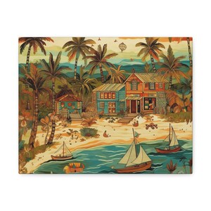 Beach Life, Gallery Wraps, Coastal Scene, Coastal Art, Florida Art ...