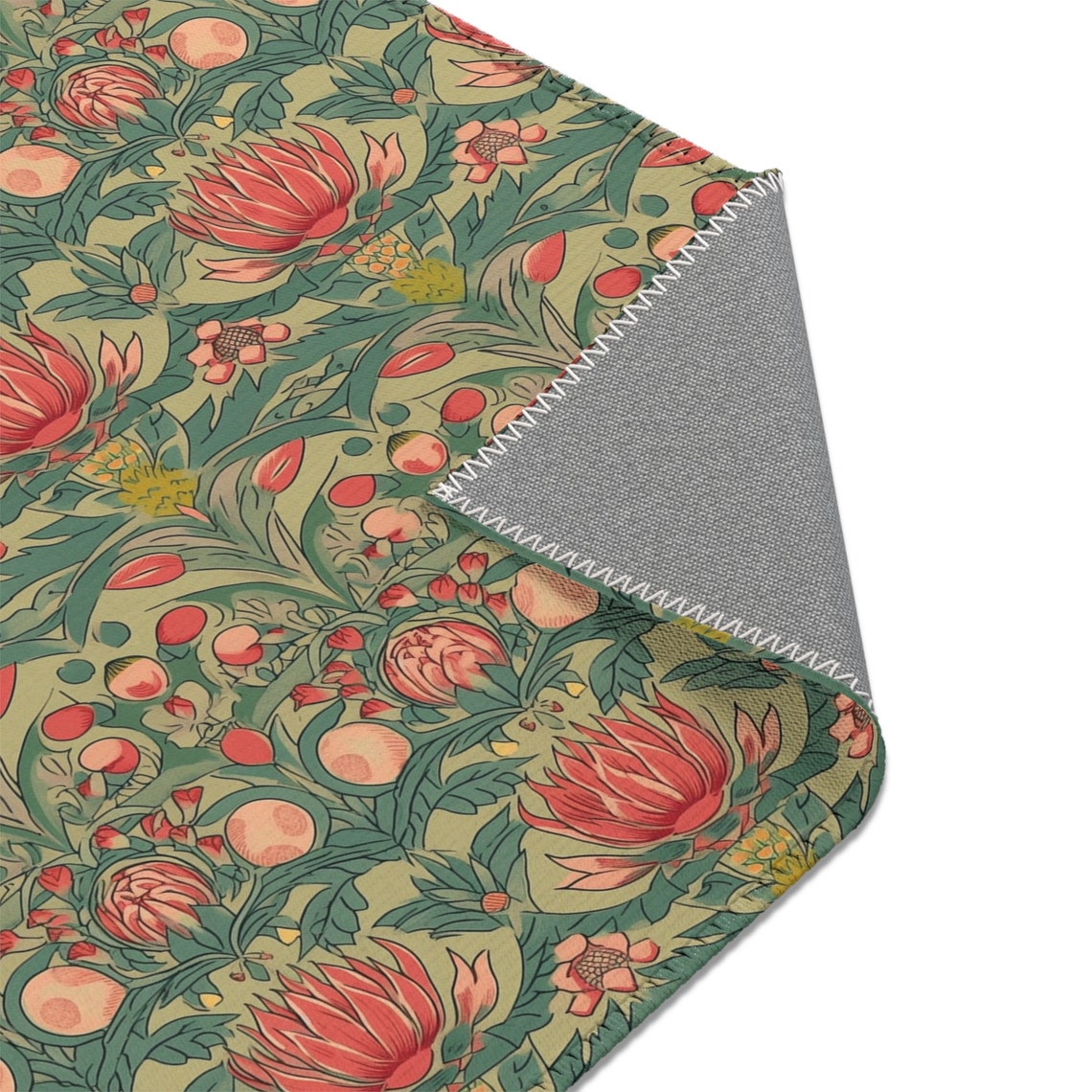 Green Orange Rug Indian Print Rug Block Print Rug Green - Etsy