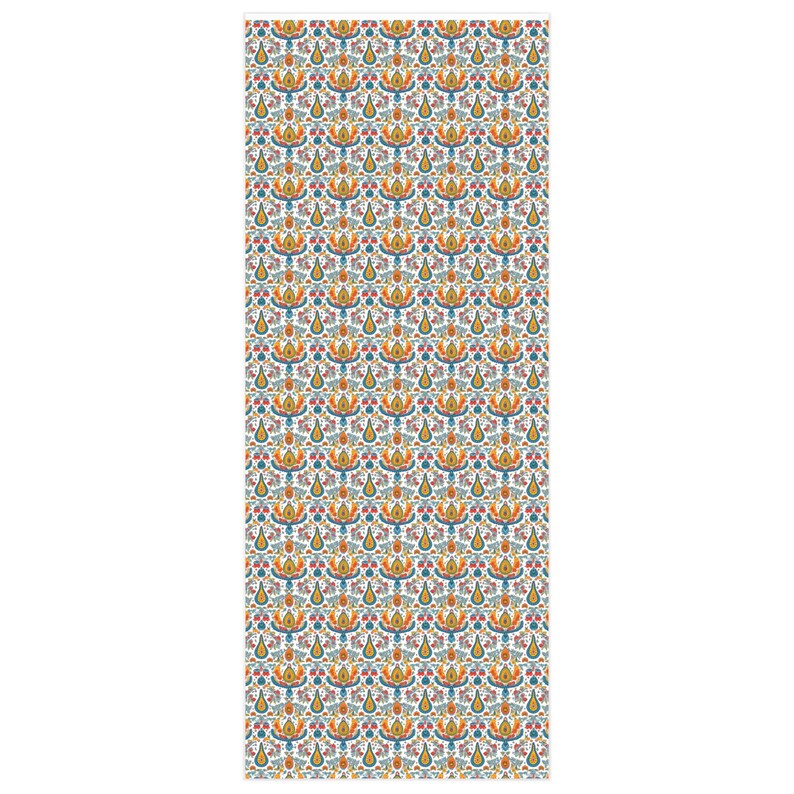 Vintage Indian Pattern Wrapping Paper Vintage Christmas Flora Indian ...
