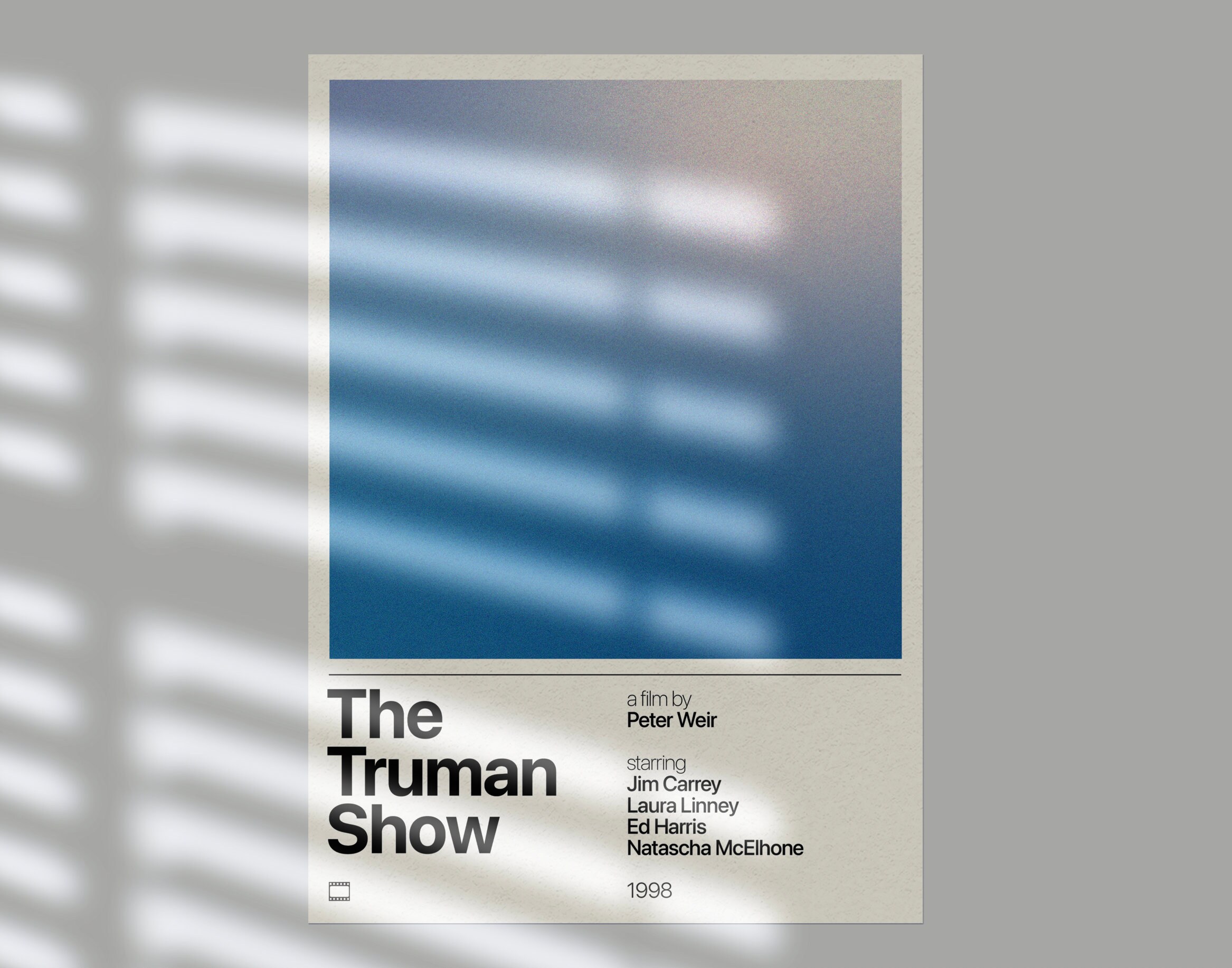 The Truman Show Movie Poster: Minimalist Gradient Film Print (digital ...