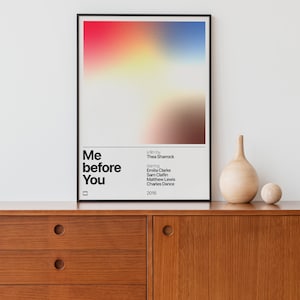 Me Before You Movie Poster: Minimalist Gradient Film Print (digital ...