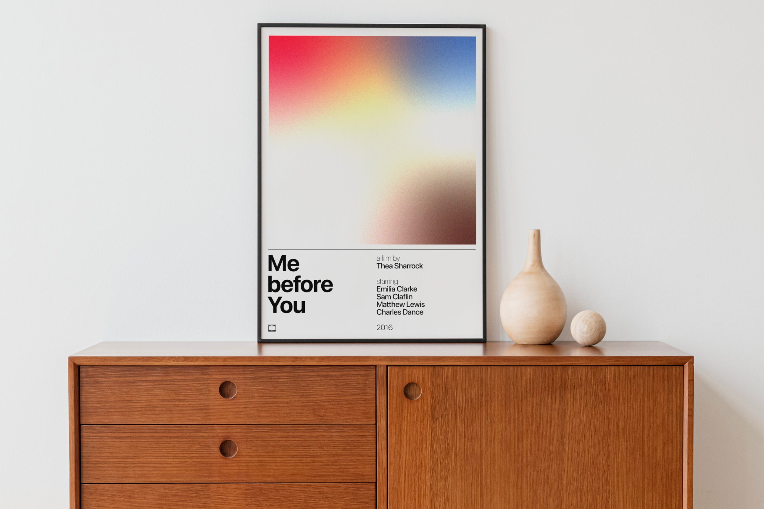 Me Before You Movie Poster: Minimalist Gradient Film Print (digital ...