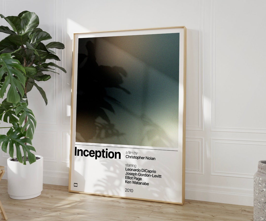 Inception Movie Poster: Minimalist Gradient Film Print (digital ...