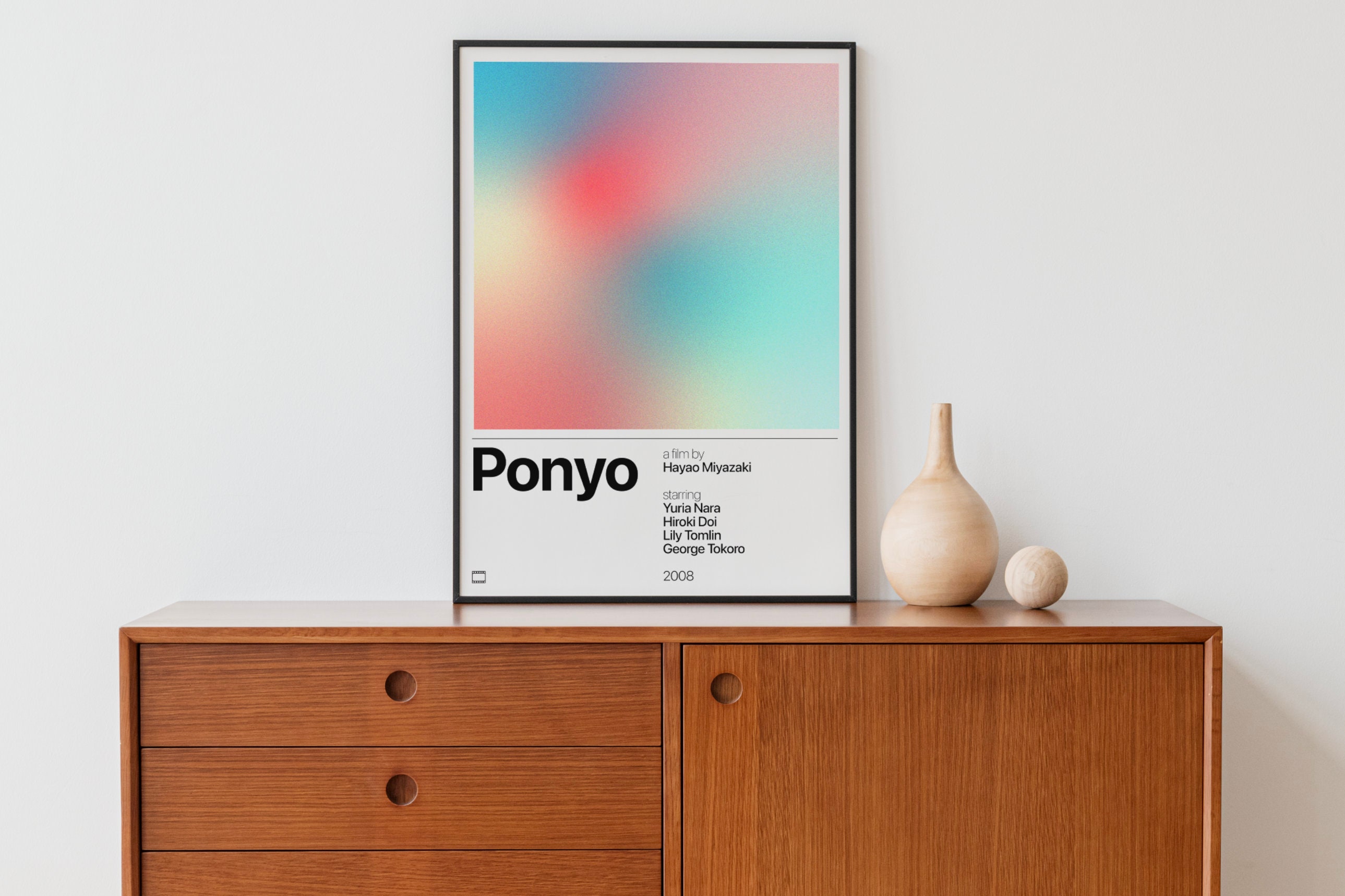 Ponyo, Ponyo Movie Poster, Studio Ghibli Art, Anime Poster, Japanese ...